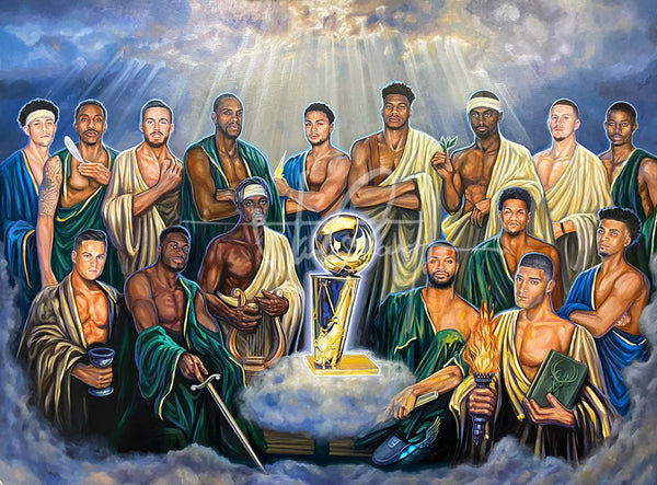 2021 NBA Championship Milwaukee Bucks - Crouch Arts